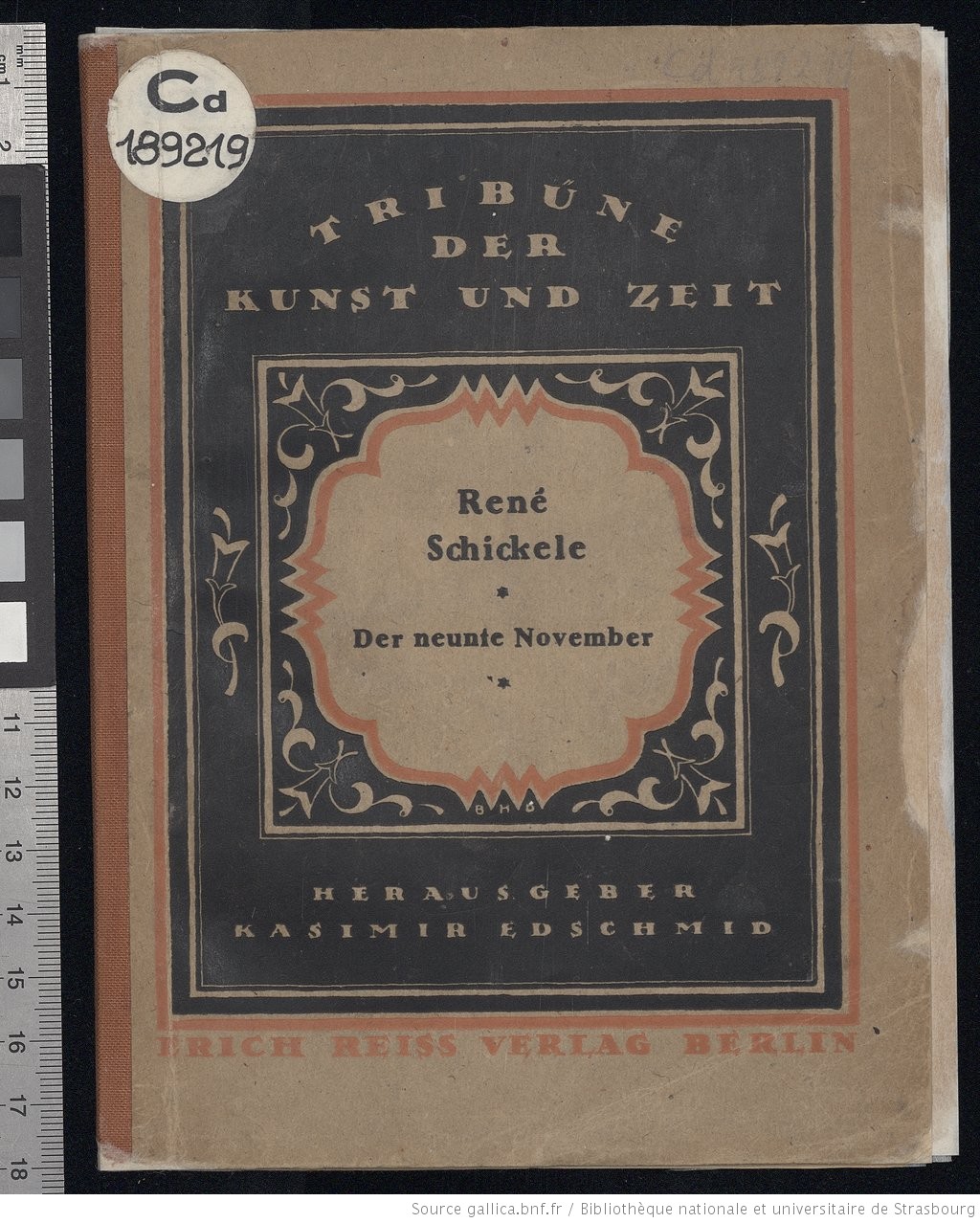 Der neunte November – René Schickele – Schick